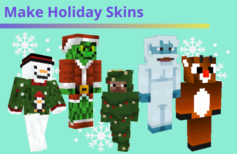 How To Make Holiday Minecraft Skins Create Learn
